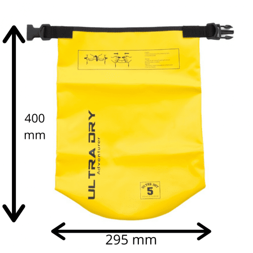 Small Waterproof dry bag 5 litre Premium - Ultra Dry Bags